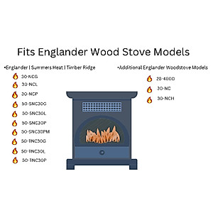 Replacement Englander 30/50 Series Woodstove Ceramic Fiber Baffle Board for 28-4000 50-SHW40 50-TRW40 30-NC 50-SNC30 50-TNC30 32-NC 50-SNC32 50-TNC32 Replaces AC-30CFB 21652