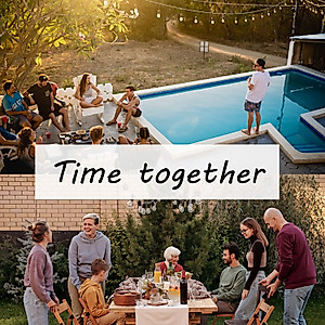 String Light Poles Outdoor with 5 Prong Fork Holiday Steel Light Pole Patio Lights Pole Garden Backyard Birthday for Parties Cafe Patio Wedding Party Terrace Decoration (Steel Pole - 1 Pack)