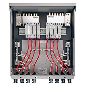 MidNite Solar MNPV8-MC4 Pre-Wired Combiner 8 Position NEMA 3R with 8 Fuseholders