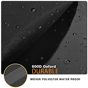 ANartcle Tower Fan Cover,Waterproof & Dustproof Cover for Portable Electric 40-42" Tower Fans,Outdoor or Indoor Standing Tower Fan Storage Cover,13" D x 13" W x 42" H,Black