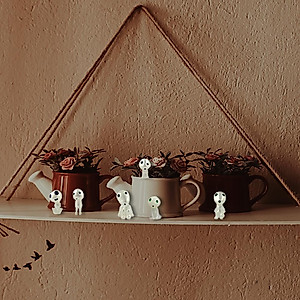 POPKER 20Pcs Fairy Garden Accessories Outdoor Miniature Decor Glow in The Dark Tree Elves Luminous Ghost for Micro Landscape Gnomes Decoration Patio Lawn Yard Pot Kit