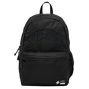 Superdry Mens Unisex Code Graphic Montana Rucksack, Five-Pocket Design Black Size One Size