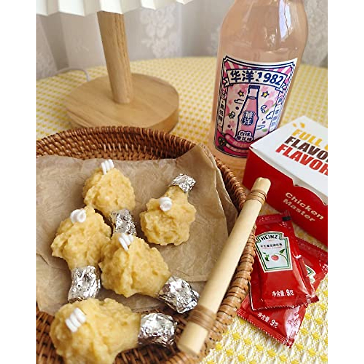 Fried Chicken Shaped Funny Soy Wax Scented Candle Gift Candle Set for Your Lovers