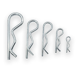 Yoliko 38 Pcs Hitch Pin Clip R Clips Retaining Pins Tractor Cotter Pin Hair Pin Assortment Spring Clip Retainer Pins Hitch Keeper Pins Kit for Dolly Pins/Trailer Pin Clips/Hand Ttruck Pin Replacement