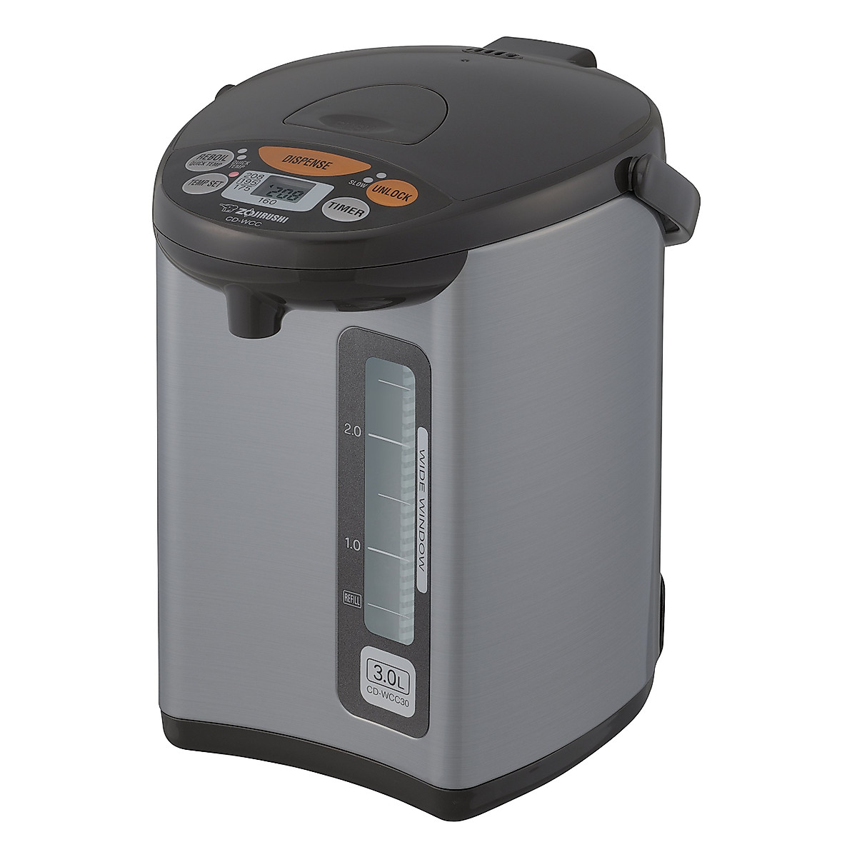 Zojirushi CD-WCC30 Micom Water Boiler & Warmer, Silver & NS-RPC10HM Rice Cooker and Warmer, 5.5-Cup (Uncooked), Metallic Gray