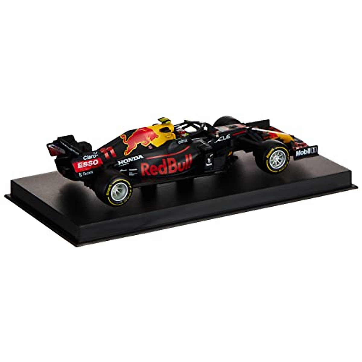 Bburago 1:43 F1 Aston Martin RED Bull Racing RB16B with Helmet Perez, Assorted Colours, 18-38056-00000100