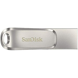 SanDisk Ultra Dual Drive Luxe 64GB Type-C Flash Drive for Microsoft Surface Book 3, Surface Duo 2, Surface 4, Surface Go 3 Tablets (SDDDC4-064G-G46) Bundle with (1) Everything But Stromboli Lanyard