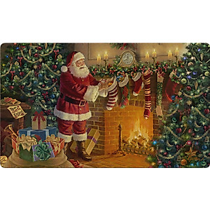 Toland Home Garden 800103 Stocking Stuffer Christmas Door Mat 18x30 Inch Winter Outdoor Doormat for Entryway Indoor Entrance