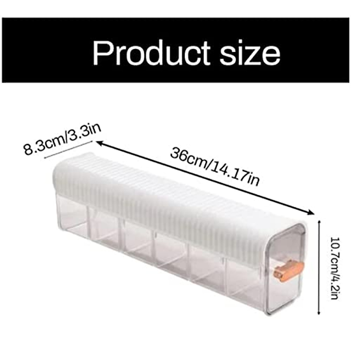 Punch-Free Multi-functional Storage Box, Clear Wall Mounted Drawer Organizer,Wall-Mounted Storage Box, Underwear Panties Socks Data Cable Closet Organizer (36x8.3x10.7cm/14.2x3.3x4.2in) (White)