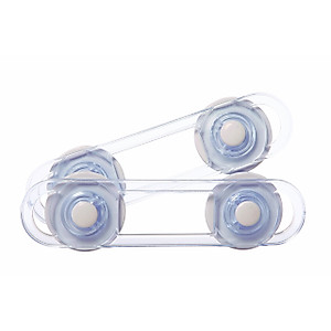 Dreambaby Flexible Mini Multi-Purpose Latches for Cabinets, Drawers, Appliances, Toilets, and More (4 Pack)