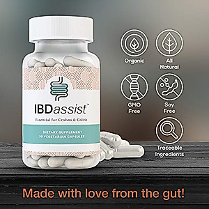 IBDassist™ - IBD Vitamins - Supports with malabsorption and GI Tract Inflammation - Crohn's and Colitis - Inflammatory Bowel