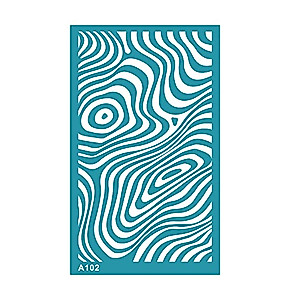 Silk Screen for Clay, Reusable Silk Screen Stencils for Earrings, Silkscreens for Clay Jewelry, Texture Sheets for Clay-17