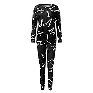 Women's 2 Piece Outfit Casual Off Shoulder Sweatsuit Matching Sweatpants Set Tracksuit Drawstring Jogging Suits Black, X-Large