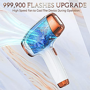 Aopvui At-Home IPL Hair Removal for Women and Men, Permanent Laser Hair Removal 999900 Flashes for Facial Legs Arms Whole Body Treatment