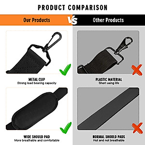 Iswawo Trimmer Strap for Weed Eater, Adjustable Shoulder Strap Easy Release Brush Cutter Harness, Compatible with Greenworks/DEWALT/EGO String Trimmer, Leaf Blower, Shrub Trimmers & Snow Blower