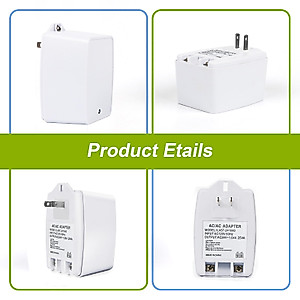 24V AC Transformer, 24 Volt 25VA Door Bell Transformers Compatible with Nest, Ecobee, Sensi, Honeywell, Nest Hello and All Versions of Ring Doorbells Thermostat