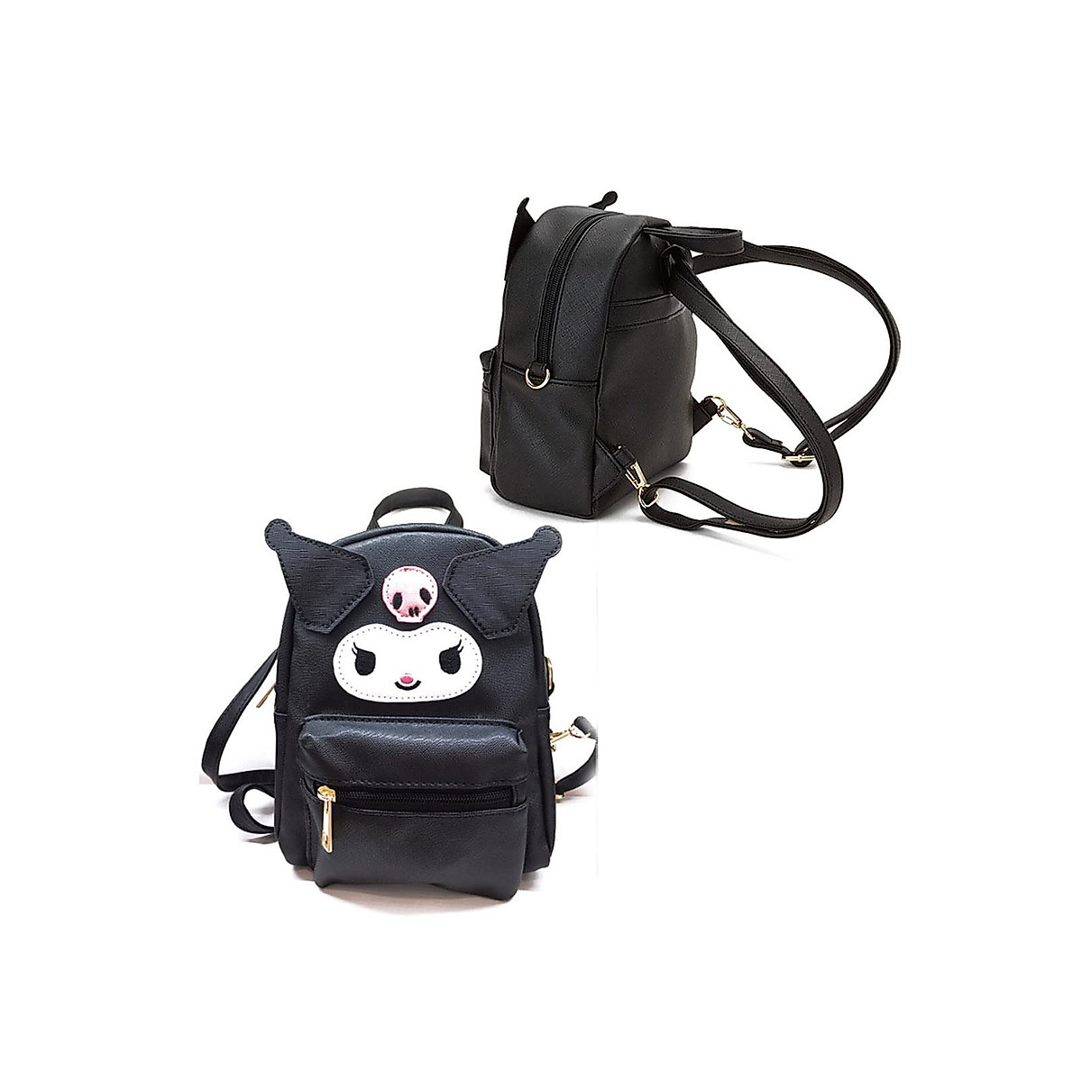 TUMPETY Anime Doll Cosplay Light Blue Bag Kawaii Mini Backpack Cute Back Pack Girl Handbag (Black)