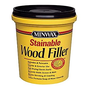 Minwax 42853000 Stainable Wood Filler, 16 oz, Natural, 16 Ounce