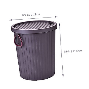 Holibanna Tea Dregs Drainage Bucket 2.11 Gallons Wastewater Barrel with Lid Office Tea Ceremony Bucket Plastic Tea Residue Filter Bucket Trash Can