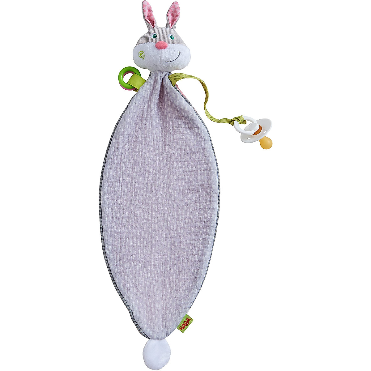 HABA Ultimate Easter Basket Toy Bundle - Musical Eggs, Bunny Teether, Hops Cuddly Lovey and Bunny Ball