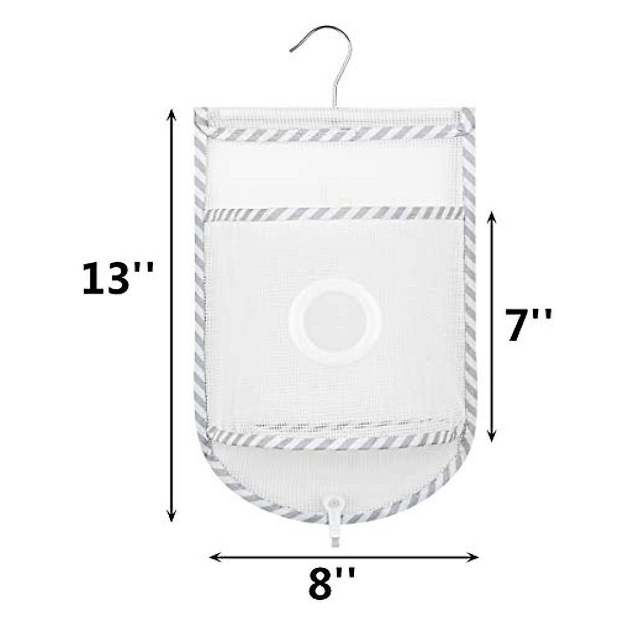ALYER Small Hanging Mesh Shower Caddy,Series Toiletry and Bath Accessories Organizer (Stripe)