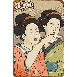 Woman Yelling at a Cat 1 Poster Retro Metal Tin Vintage Sign 12 X 8 Inch Home Bar Man Cave Wall Decor