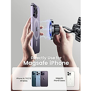 eSamcore Magnetic Phone Holder for Car, iPhone MagSafe Car Mount Strong Phone Magnet for Car Dashboard Cell Phone Holder Car Fits Mag Safe iPhone 14/13/ 12 Pro Max & Android Phones