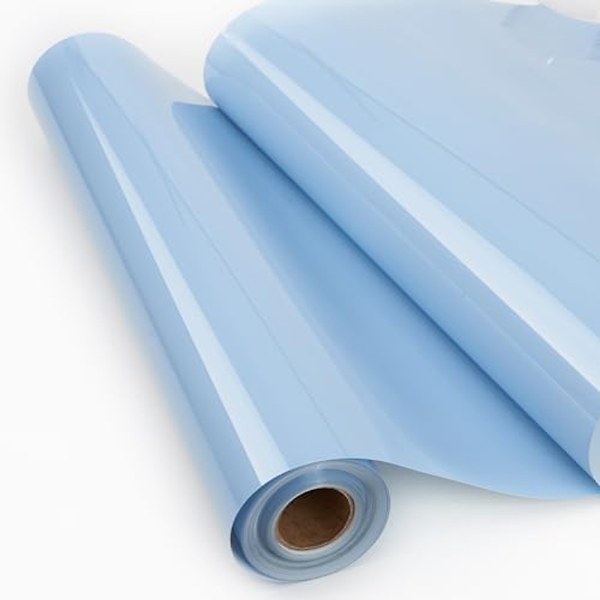 IRON-ON HTV Light Blue Heat Transfer Vinyl Rolls 12" x 20ft Iron on Vinyl for DIY Design for All Cutter and Heat Press Machine