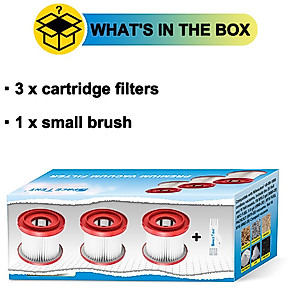 SpaceTent 3 Pack 49-90-1900 Hepa Filters for Milwaukee M18 Wet Dry Vacs (0880-20, 0970-20) and M12 Wet Dry Vacs (0960-20, 0960-21)