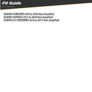 Scosche SU2031B Compatible with Select 2015-18 Subaru Forester, Impreza and XV Crosstrek ISO Double DIN Dash Kit Black