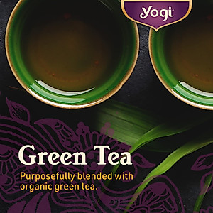 Yogi Tea Green Tea Super Antioxidant Tea - 16 Tea Bags per Pack (4 Packs) - Organic Green Tea for Antioxidant Support - Includes Green Tea Leaf, Licorice Root, Jasmine Green Tea Leaf & More
