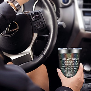 Fufendio Best Friend Birthday Gifts for Women - Friendship Gifts - Vacuum Insulated Tumbler Cup