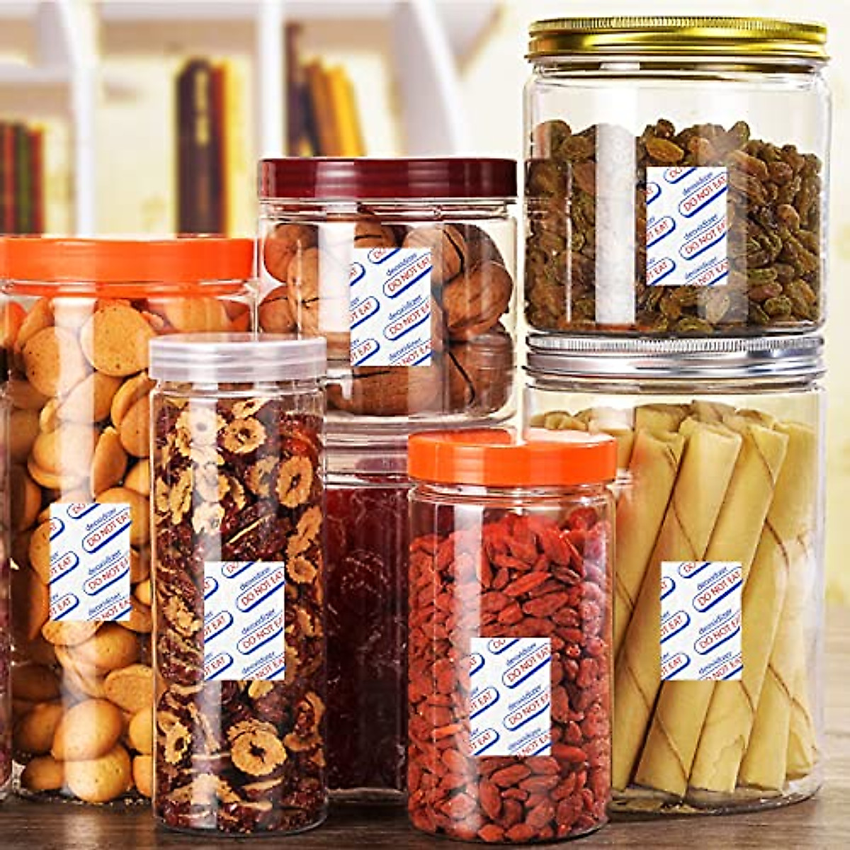 200cc Oxygen Absorbers for Food Storage, Oxygen Absorbers Works in Mason Jars, Mylar bags, Vacuum Bags for Long Term Food Storage, 100 Packs(10x Packs of 10)