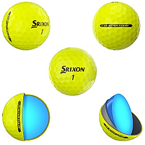Srixon Q-Star Tour 3 Golf Balls, Yellow (One Dozen)