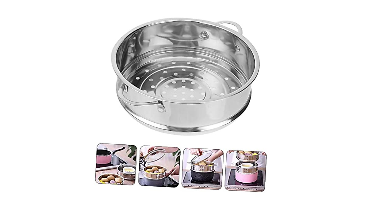 RUNROTOO Stainless Steel Food Steamer - Perfect Cooking Tool