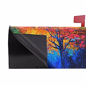 ALAZA Autumn Fall Trees Magnetic Mailbox Cover MailWraps Garden Yard Home Decor for Outdoor Standard Size-18"x 20.8"