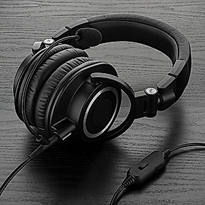 Geekria Boom Mic Headphones Cable Compatible with ATH M70X M60X M50X Headsets, 2.5mm Jack Nylon Braided Replacement Cord with Boom Microphone and Volume/Mute Control for Gaming & Meeting (5.6 ft)