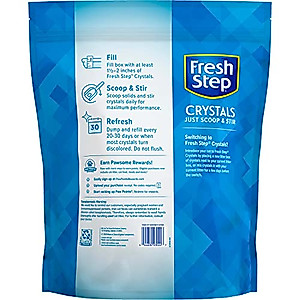 Fresh Step Crystals Cat Litter, Ultra Lightweight and Absorbing, 16 lbs total, (2 Pack of 8lb Bags)