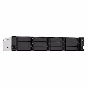 QNAP TS-1273AU-RP 12 Bay High-Performance Rackmount NAS with 2 x 2.5GbE Ports, Redundant PSU