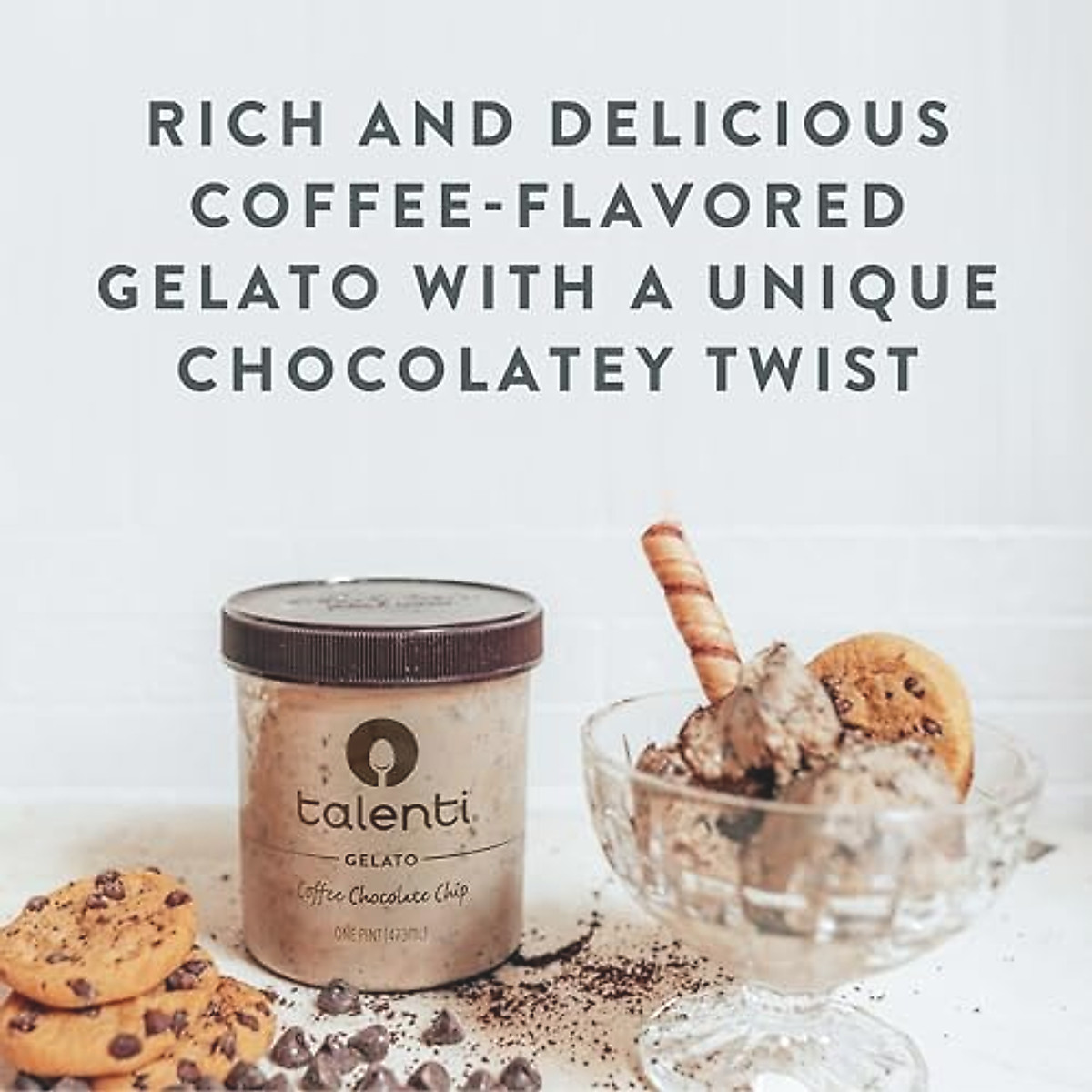 Talenti Ice Cream, Coffee Chocolate Chip, 16 oz (Frozen)