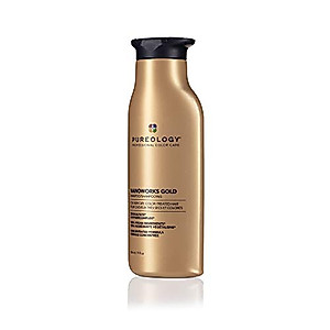 Pureology Nanoworks Gold Shampoo | For Very Dry, Color-Treated Hair | Renews Softness & Shine | Sulfate-Free | Vegan- 9 Fl Oz