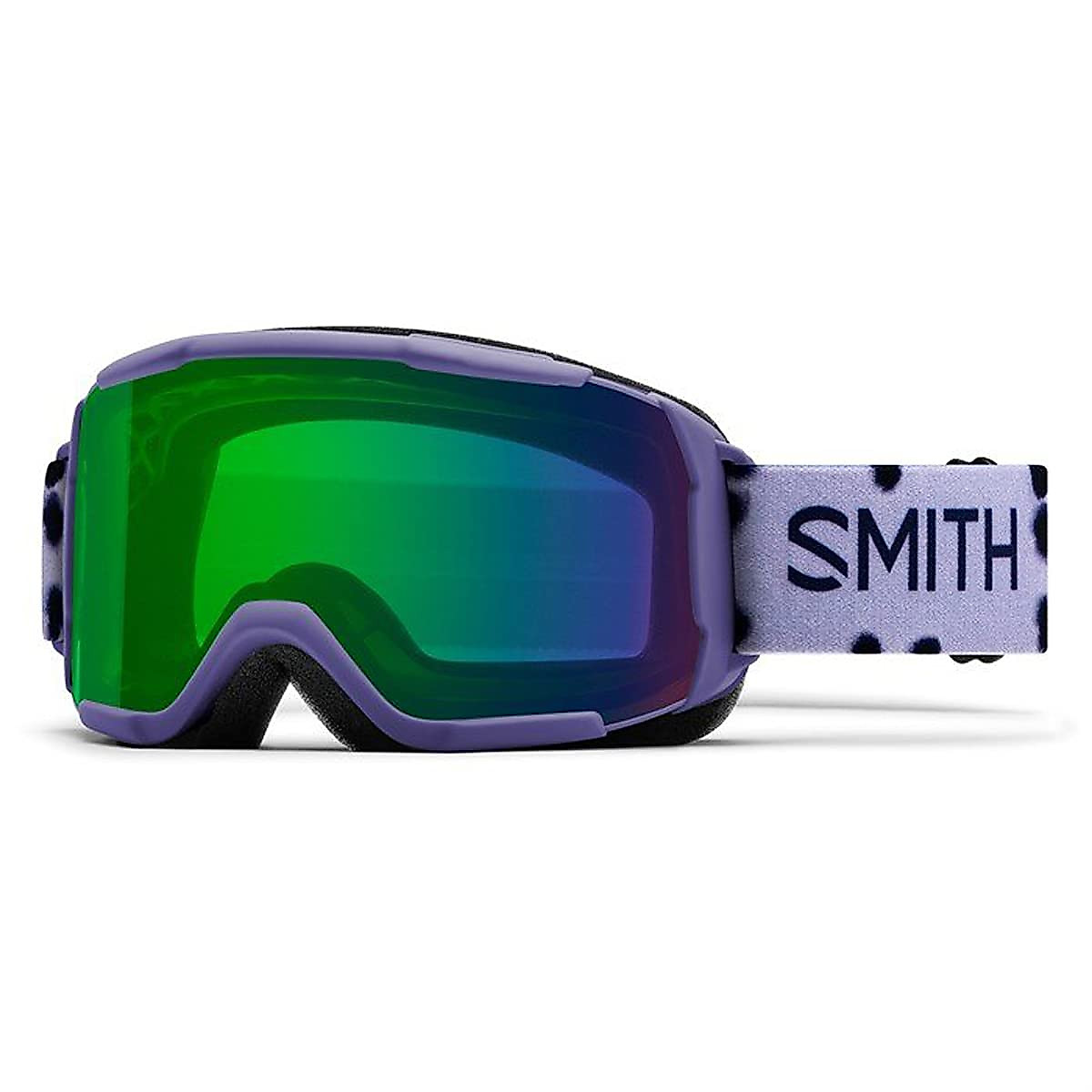 SMITH Optics Showcase OTG Women's Snow Winter Goggle - Dusty Lilac Dots, Chromapop Everyday Green Mirror