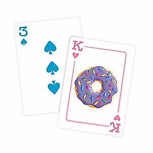 Peaceable Kingdom Full Deck of Themed Playing Cards for Kids – Donuts - Includes Instructions for a Classic Card Game - Great Gift for Ages 3 & up