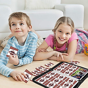 720 Pockets with Trading Card Binder Baseball Card Binder Sleeves, Football Cards Album Cards Holder Protectors Set Fit for, MTG, Sports, Game, Standard Cards Holder(Rugby Football)