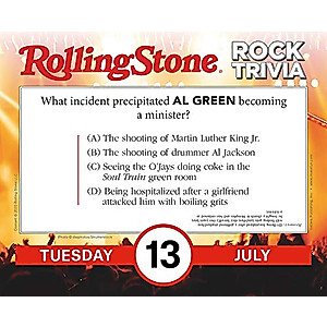 2021 Rolling Stone Rock Trivia Boxed Daily Calendar