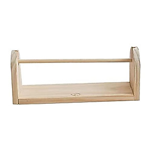 Tachiuwa Yarn Ball Holder Yarn Dispenser Portable Wooden Yarn Rolling Holder Thread Yarn Spindle Rack for Craft Crocheting Knitting DIY Supplies, 25cmx15cm