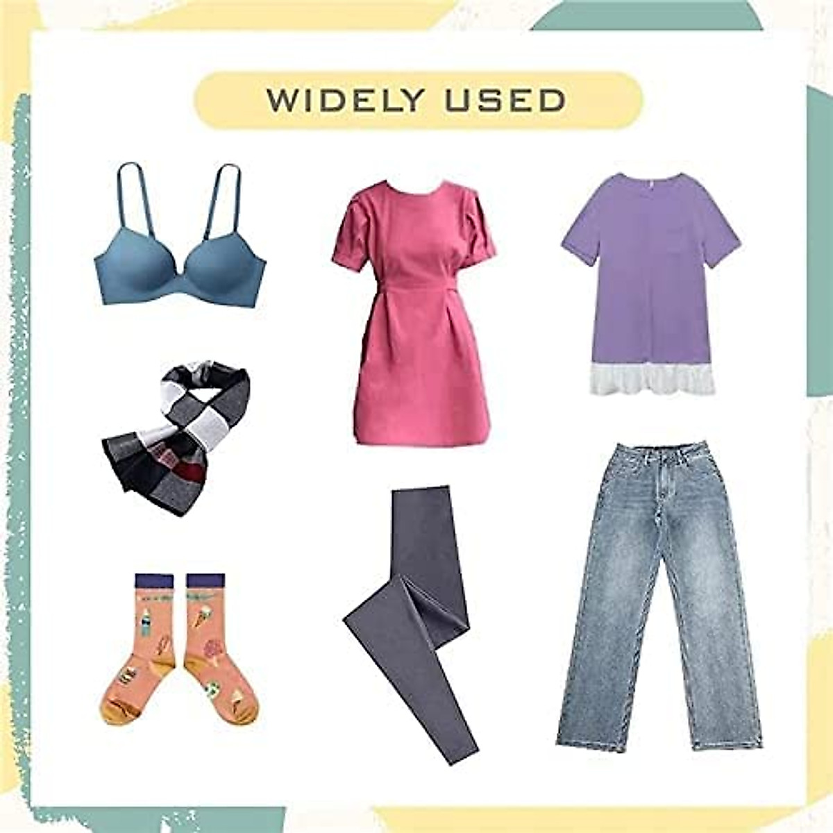 Aoser Wardrobe Clothes Organizer（2pcs）, 7 Grids Washable Organizer, Jeans Compartment Storage Box, Closet Organizers (2pcs Grid)