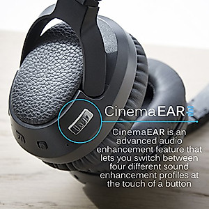 MEE audio Matrix Cinema Bluetooth wireless headphones with aptX Low Latency and CinemaEAR audio enhancement for clearer sound in TV shows and movies (Renewed)