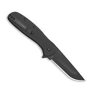 OUTDOOR EDGE RAZOR VX2 | Replaceable Blade Assisted EDC Flipper Folding Pocket Knife | 3" Blade, Black G-10 Stainless Steel Handle, Reversible Pocket Clip | Outdoor, Camping, Survival, Utility
