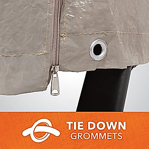 Modern Leisure Patio Swing Cover - Outdoor Furniture Protection Perfect for Patio, Deck, and Porch - Works for Single-, Double-, and Triple-Seater Swings - 87" L x 64" D x 66" H - Beige, Khaki